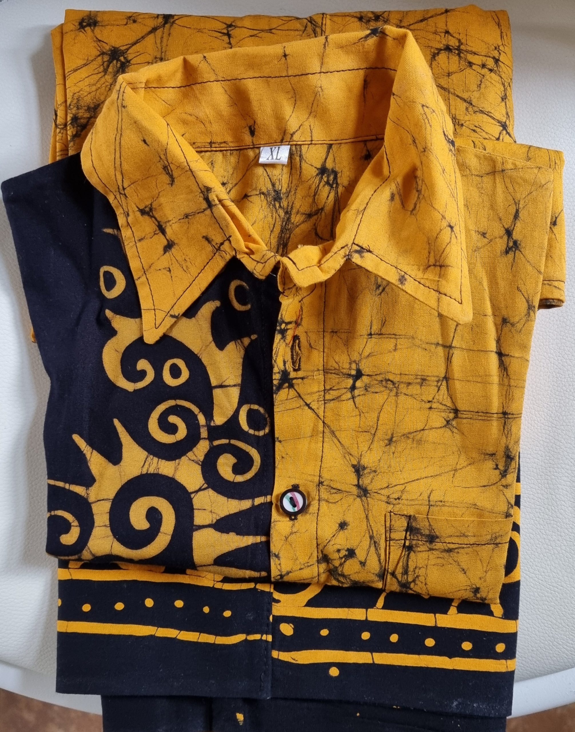 Batik sarong and shirt for kids